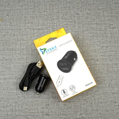Buy/Send SYSKA Car Charger CR0302C BK Online | IGP | L11081059
