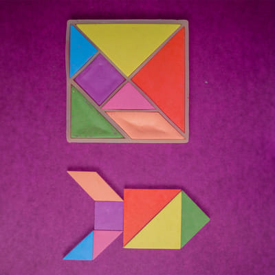 Buy/Send Tangram-Shaped Crayons - Set Of 7 Online | IGP | JVS1299655
