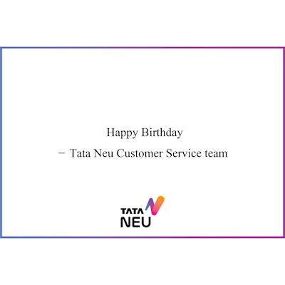 Buy/Send TATA Digital Birthday Card Online | IGP | JVS1402341