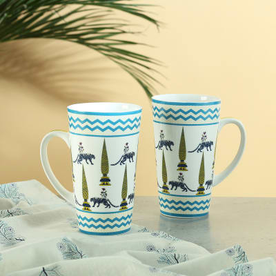 Buy/Send Tiger Print Mug Set of 2 Online | IGP | J11131937