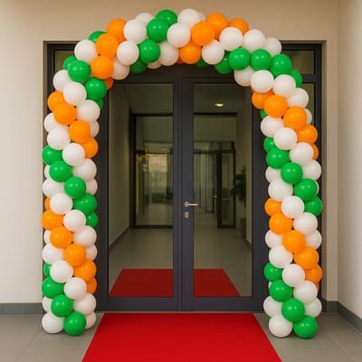 Buy/Send Tricolor Welcome Arch Online | IGP | JVS1421431