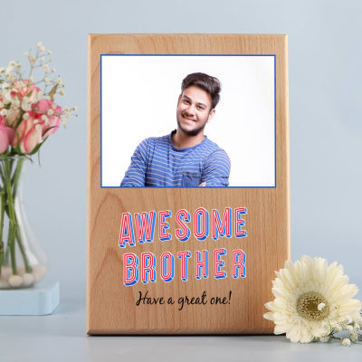 Unique Personalized Wooden Photo Frame for Brother: Gift/Send Home ...