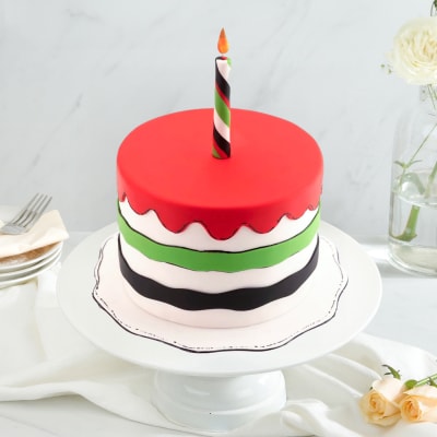 Buy/Send Unity In Sweetness Fondant Cake (1 Kg) Online | IGP | JVS1270108