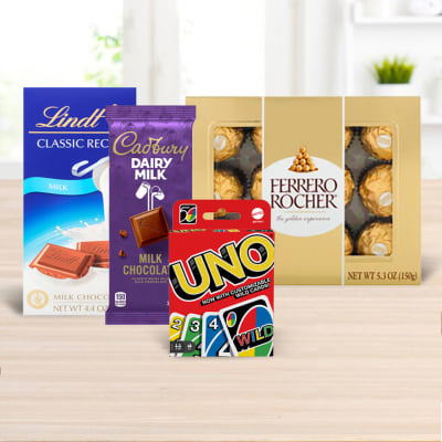 Buy/Send Uno Cards & Choco Combo Online | IGP | JVS1205022