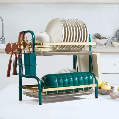 Buy/Send Utensils Drying Rack - Gold Tinge - Assorted - Single Piece ...