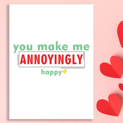 Buy/Send Valentines Day Greeting Card Annoyingly Happy Online | IGP ...