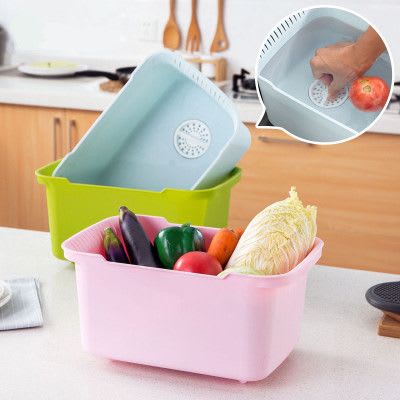Buy/Send Vegetable Basket With Drainer - Assorted - Single Piece Online ...