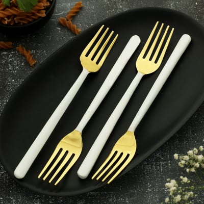 Buy/Send Warm White Forks Set of 4 Online | IGP | J11133321
