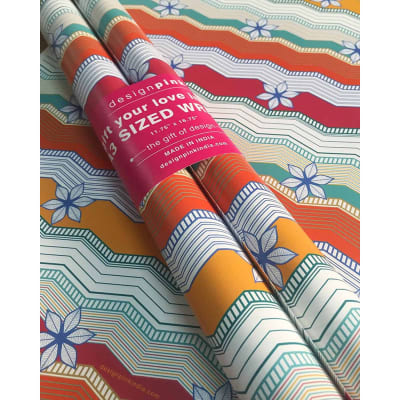 Buy/Send Wrapping Paper - Zig Zag Floral Online | IGP | JVS1232358