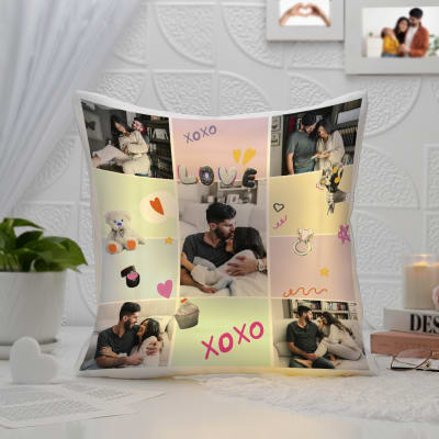 Buy/Send XOXO Love Personalized LED Cushion Online | IGP | JVS1273966