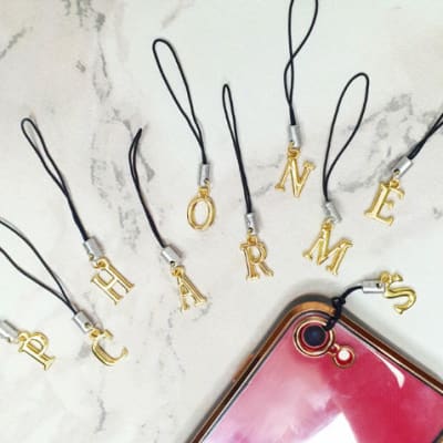 Buy/Send Y2K Phone Charm - Gold Letter Online | IGP | JVS1259281