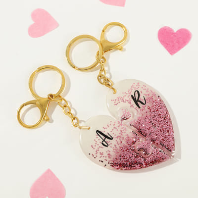 Buy/Send You Complete My Heart - Personalized Resin Couple Keychain ...
