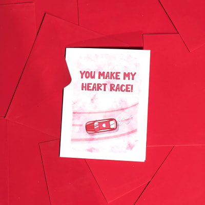 Buy/Send You Make My Heart Race Greeting Card - Single Piece Online ...