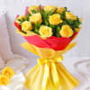 Order Beautiful Yellow Roses Arrangement in Ribbon Bouquet Online at ...