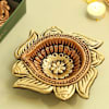Big Size Metallic Clay Designer Diya: Gift/Send Diwali Gifts Online ...