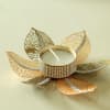 Floral Shaped Designer Metal Tea Light Holder: Gift/Send Christmas ...