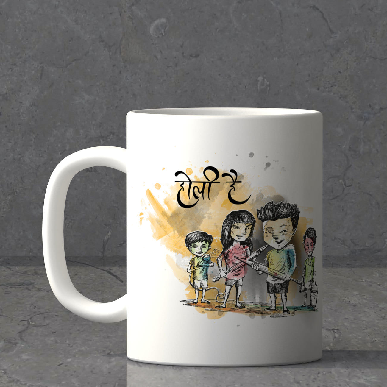Personalized Mug with Holi Colors: Gift/Send Holi Gifts Online ...