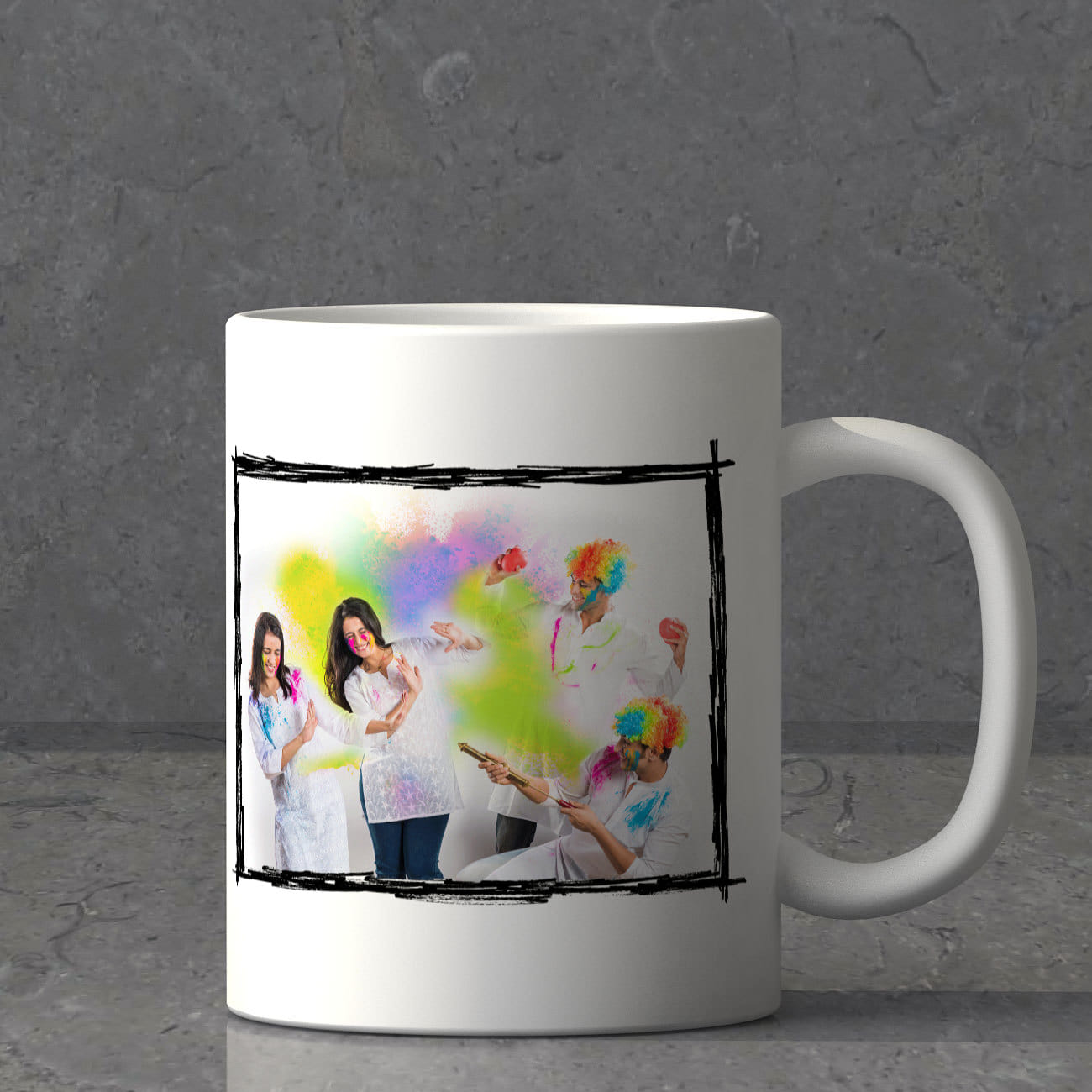 Personalized Mug with Holi Colors: Gift/Send Holi Gifts Online ...